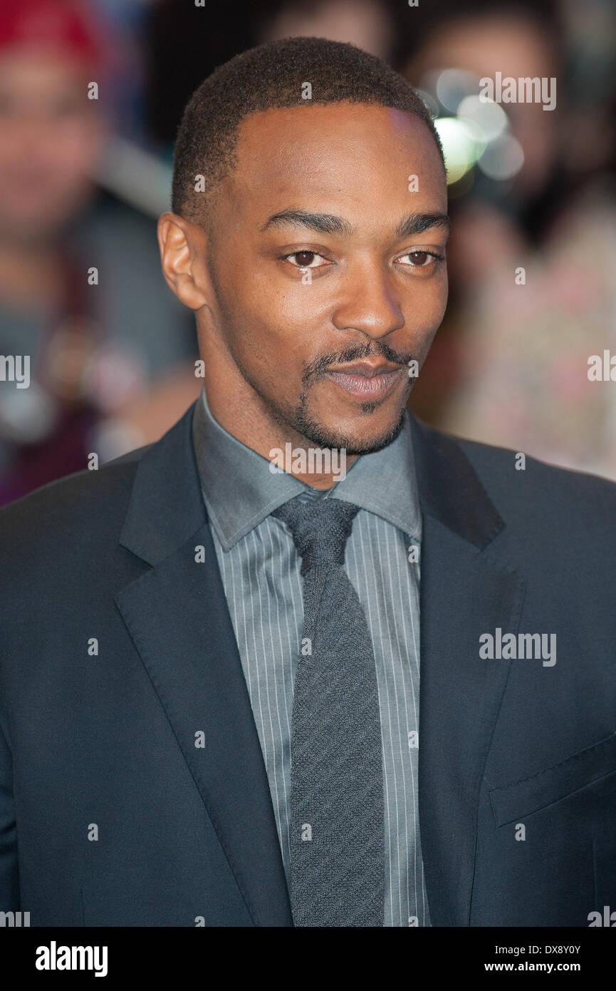 London, UK. 20th March 2014. Actor Anthony Mackie poses for ...