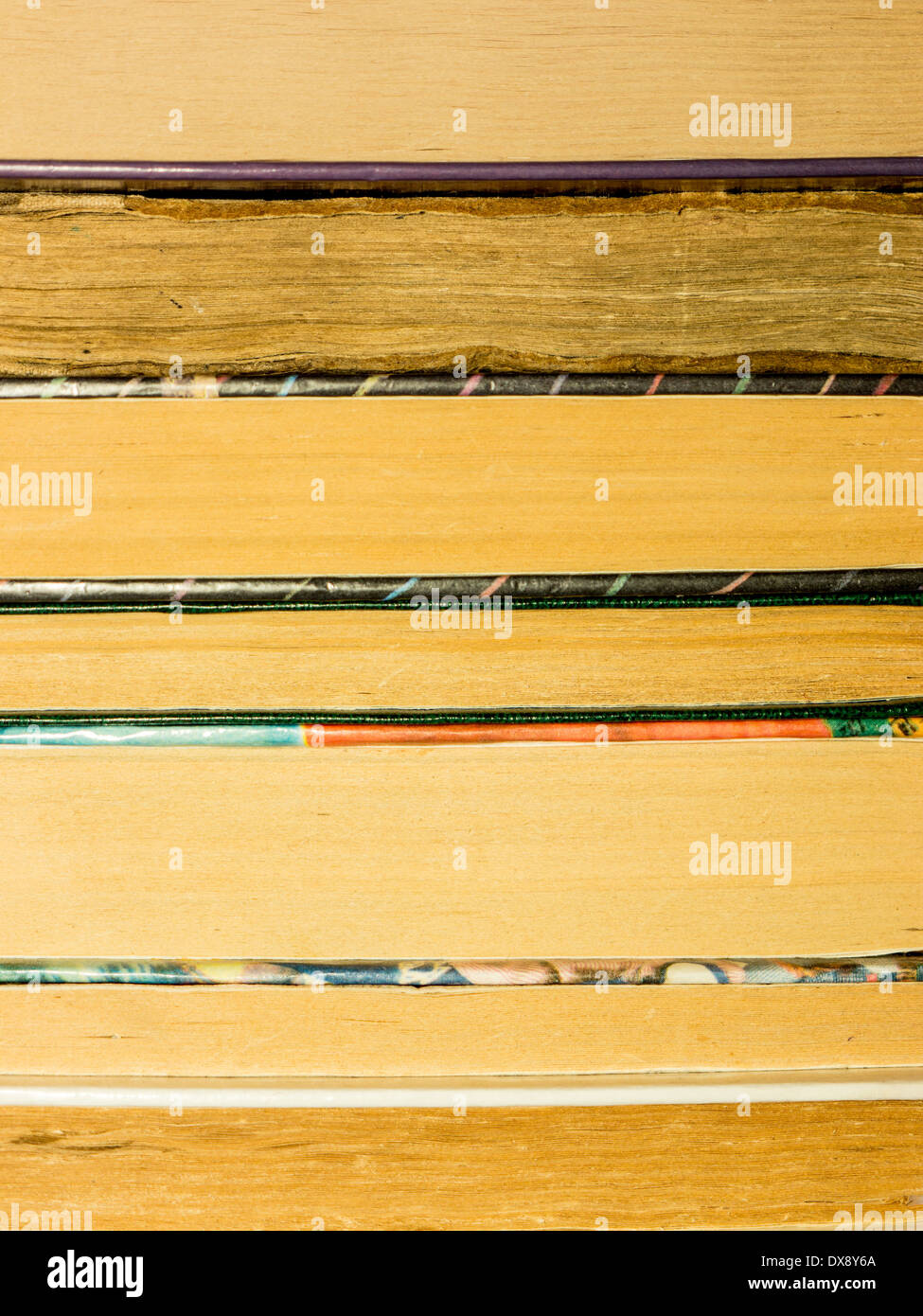 Books stack vintage tall hi-res stock photography and images - Alamy