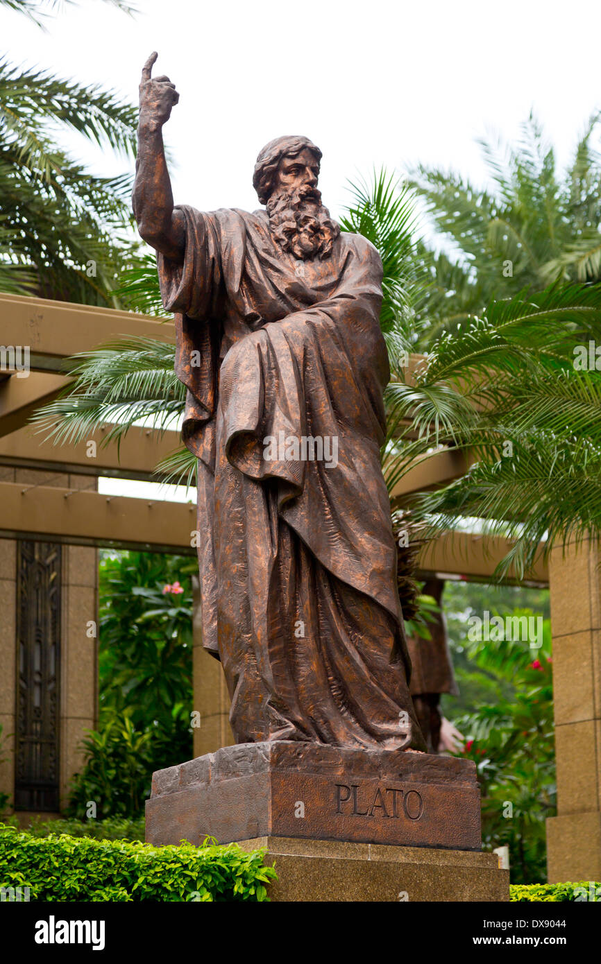 Plato Statue of the Parkview Square building on North Bridge Road in ...