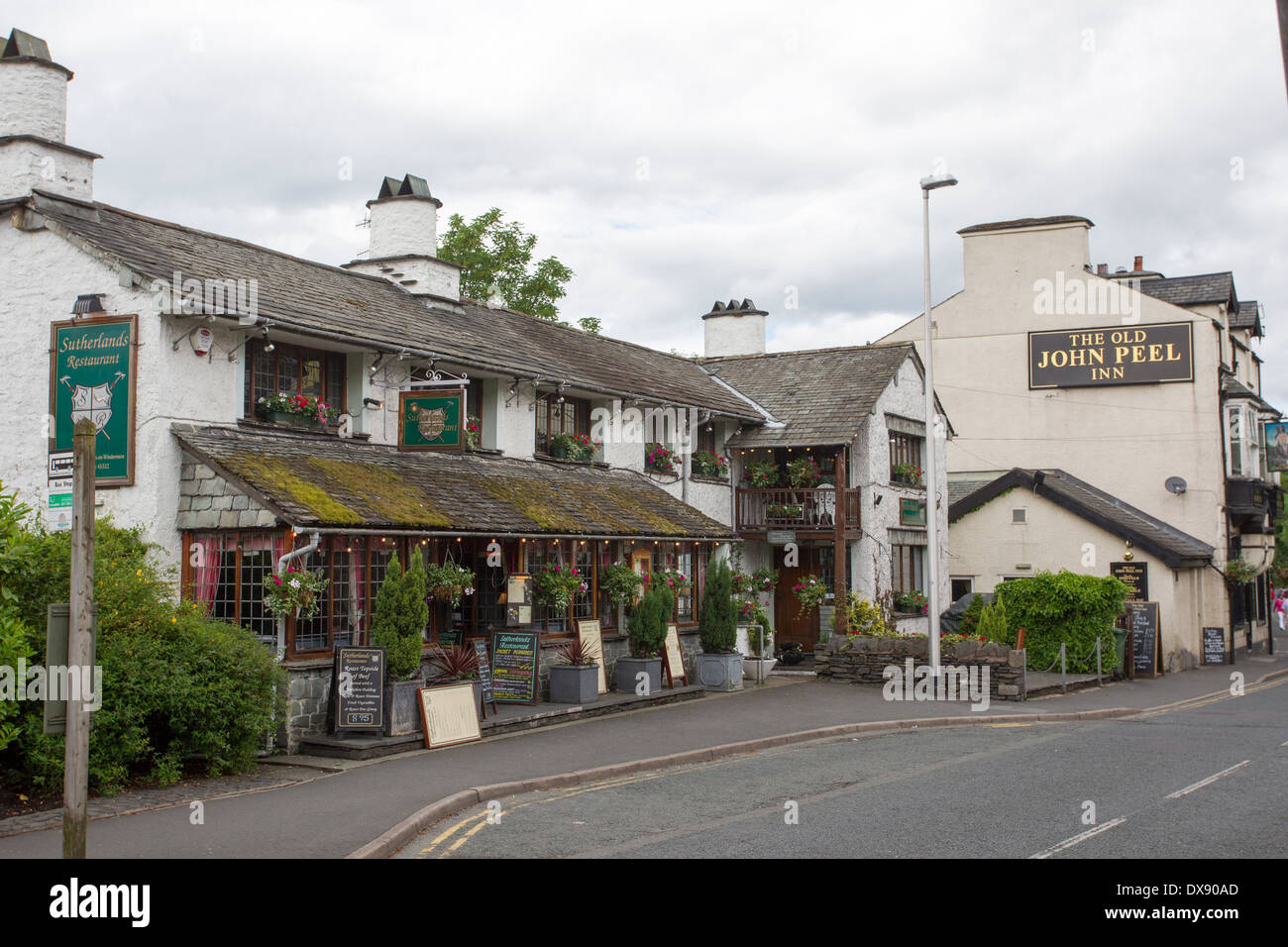 Sutherland Restaurant Bowness on Windermere Stock Photo - Alamy