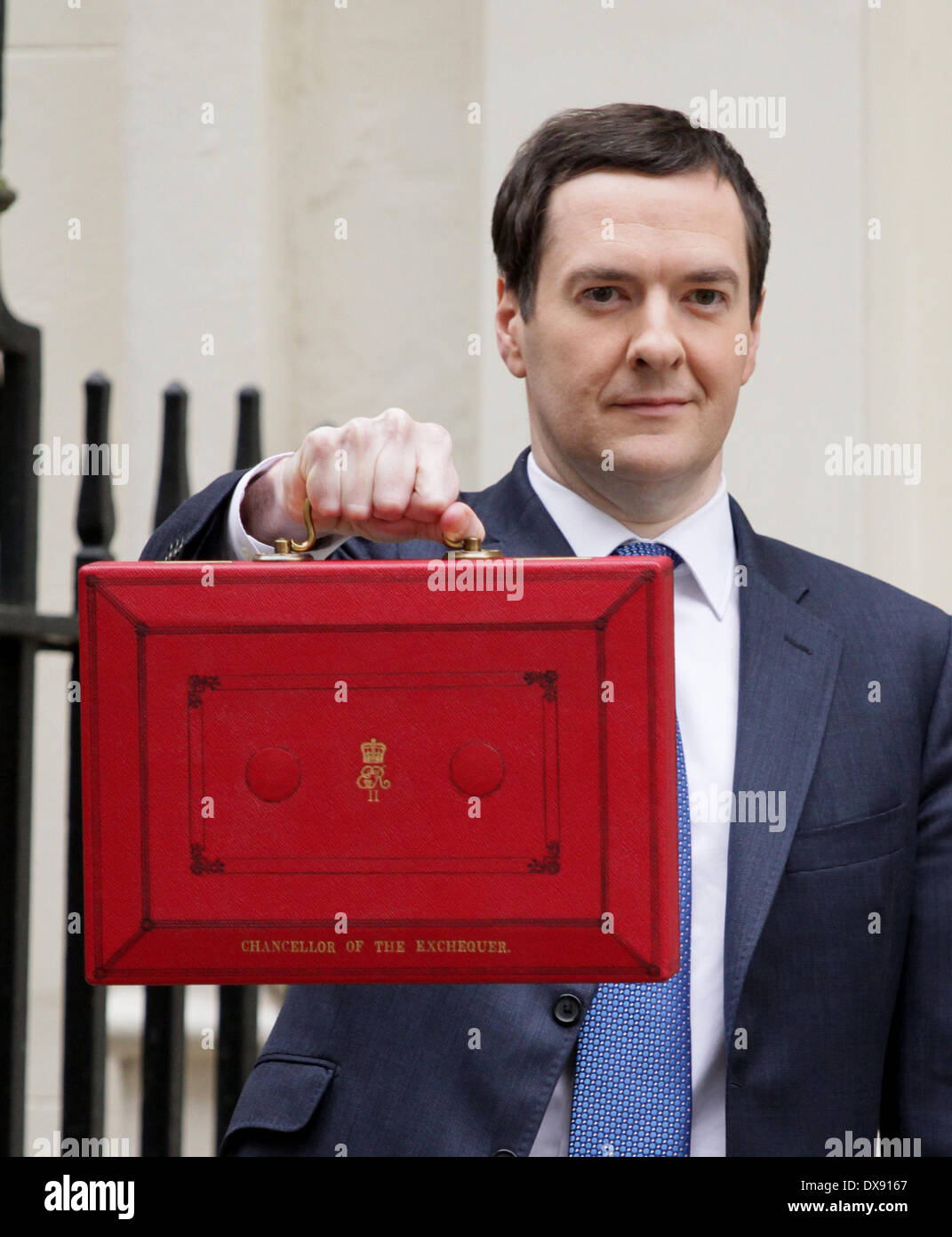 London, UK. 19th March 2014. Chancellor of the Exchequer, George ...