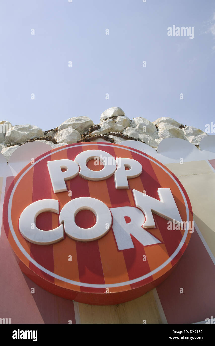 Pop Corn amusement park ride Stock Photo - Alamy