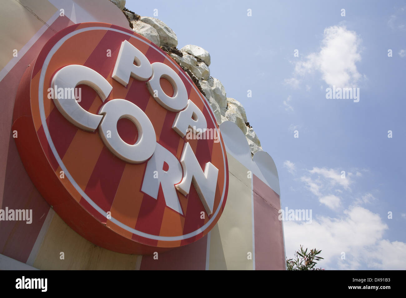 Pop Corn amusement park ride Stock Photo - Alamy