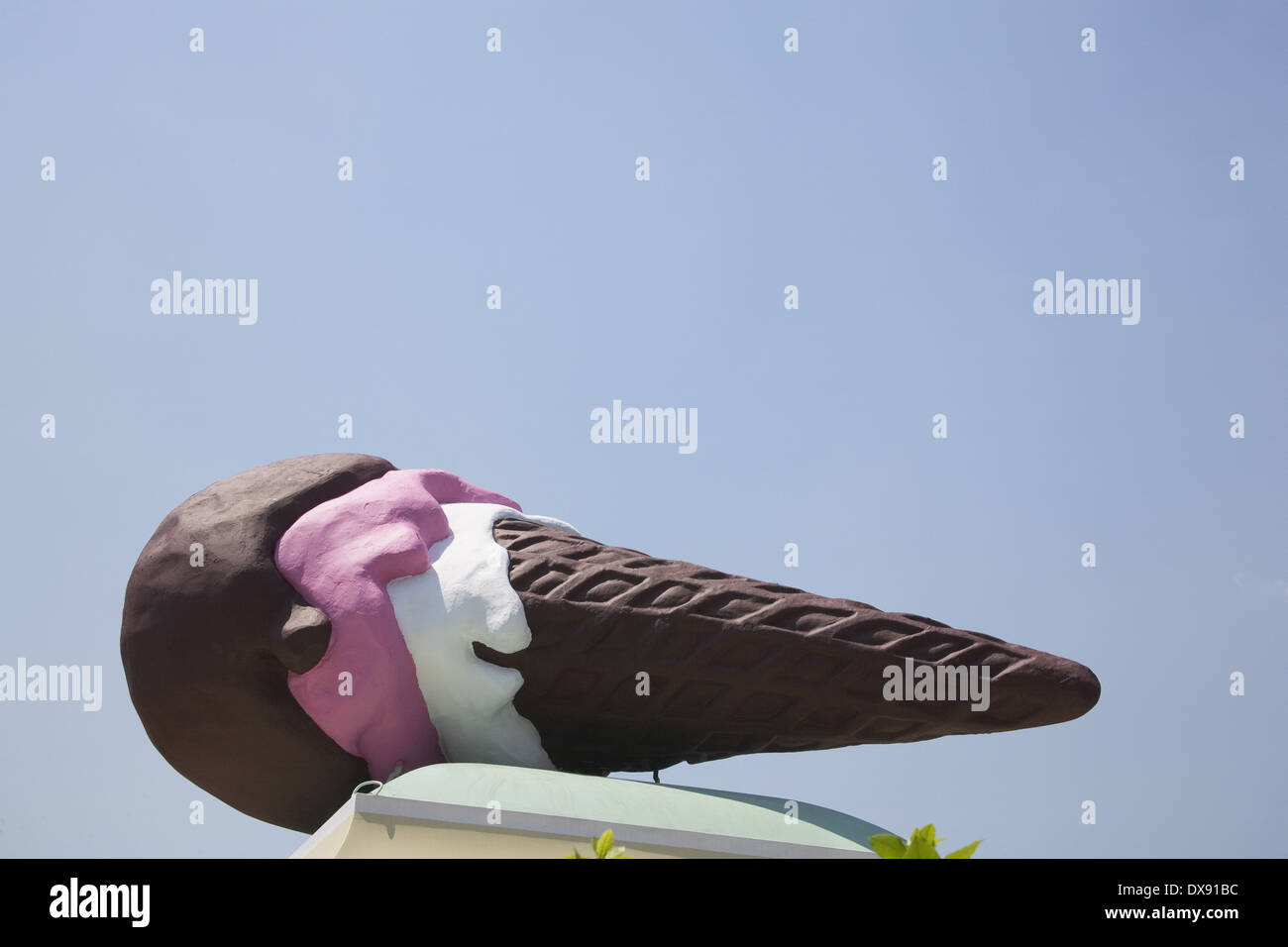 Closeup of giant ice cream cone Stock Photo - Alamy