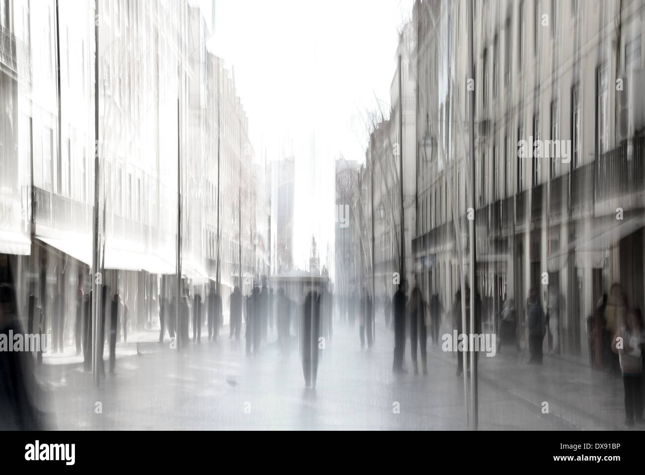 Abstract street scene Stock Photo - Alamy