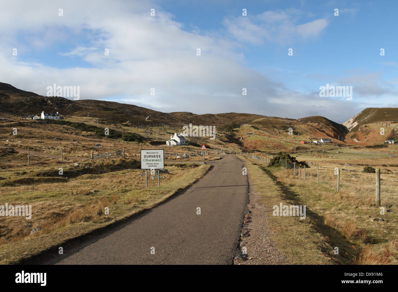 Durness sign scotland hi-res stock photography and images - Alamy