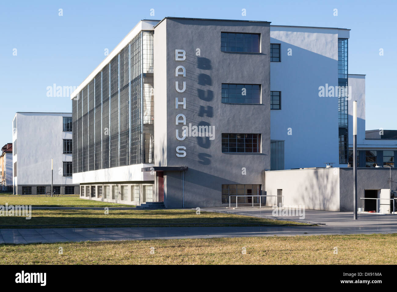 Restored landmark Bauhaus building, former home of the school that ...