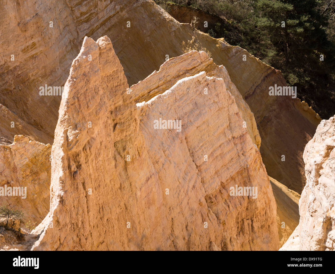 Rock Slice: erosion. A thin slice of soft rock is all that remains as ...