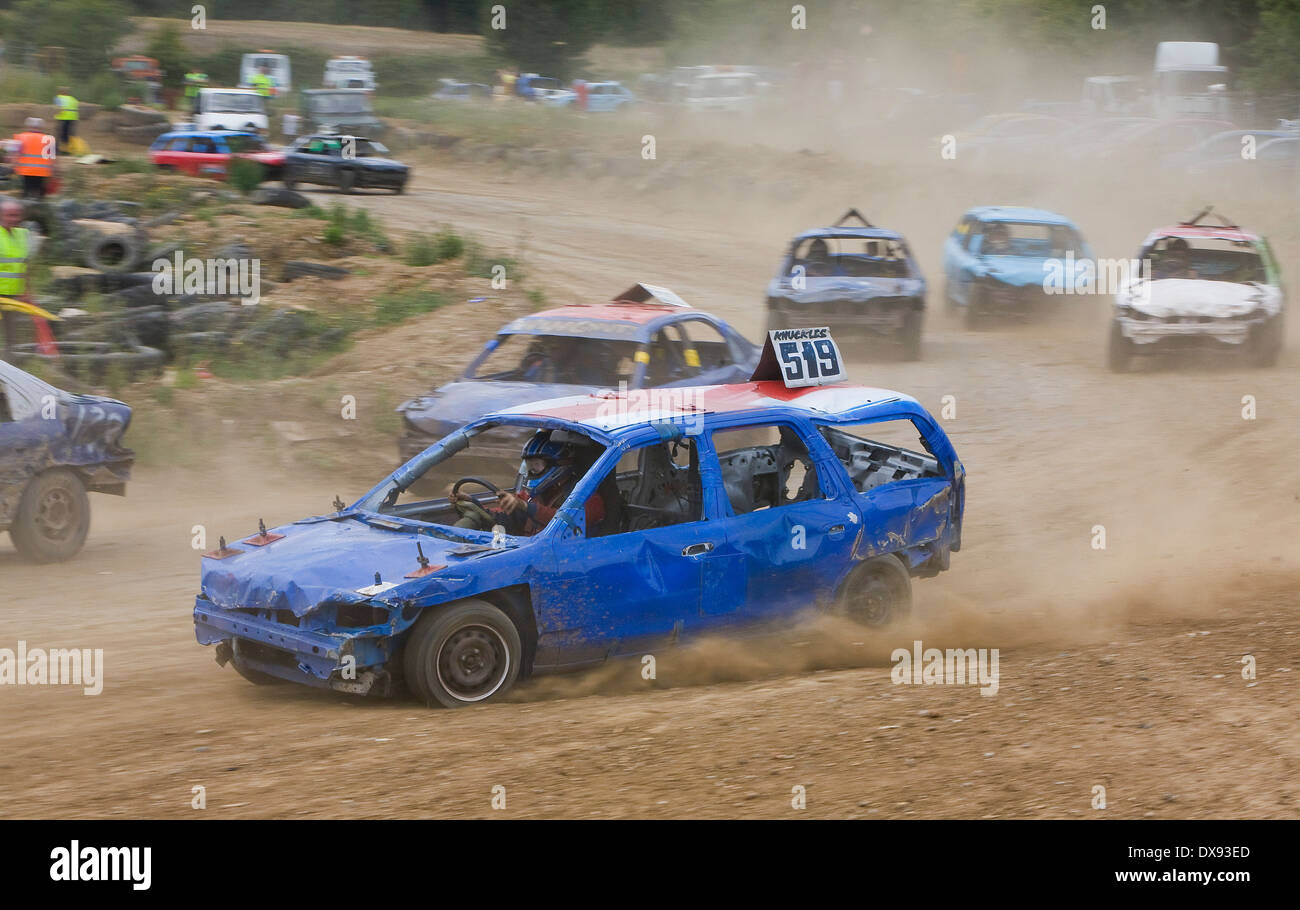 Stansted Raceway Banger Racing Stock Photo - Alamy