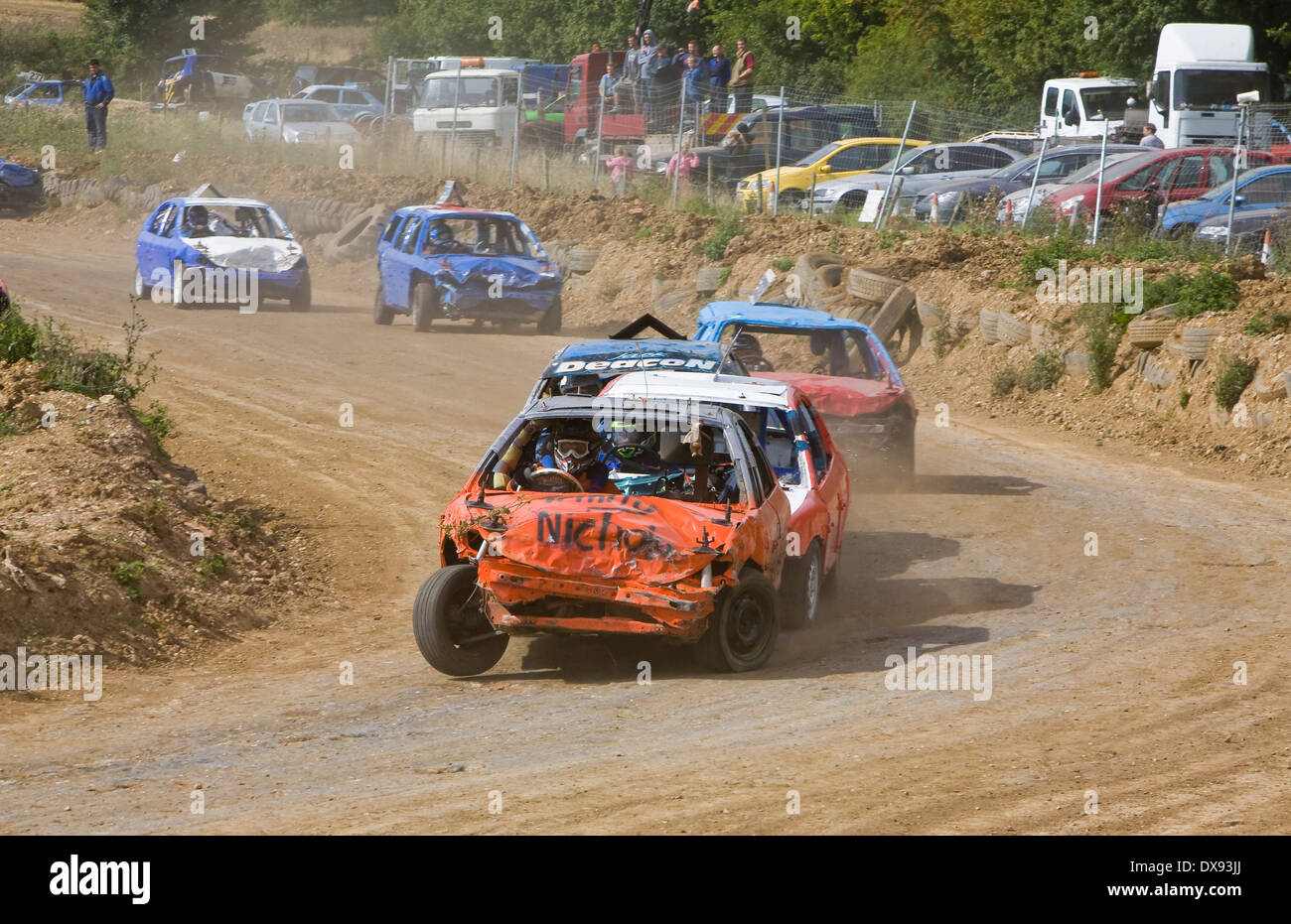 Stansted Raceway Banger Racing Stock Photo - Alamy