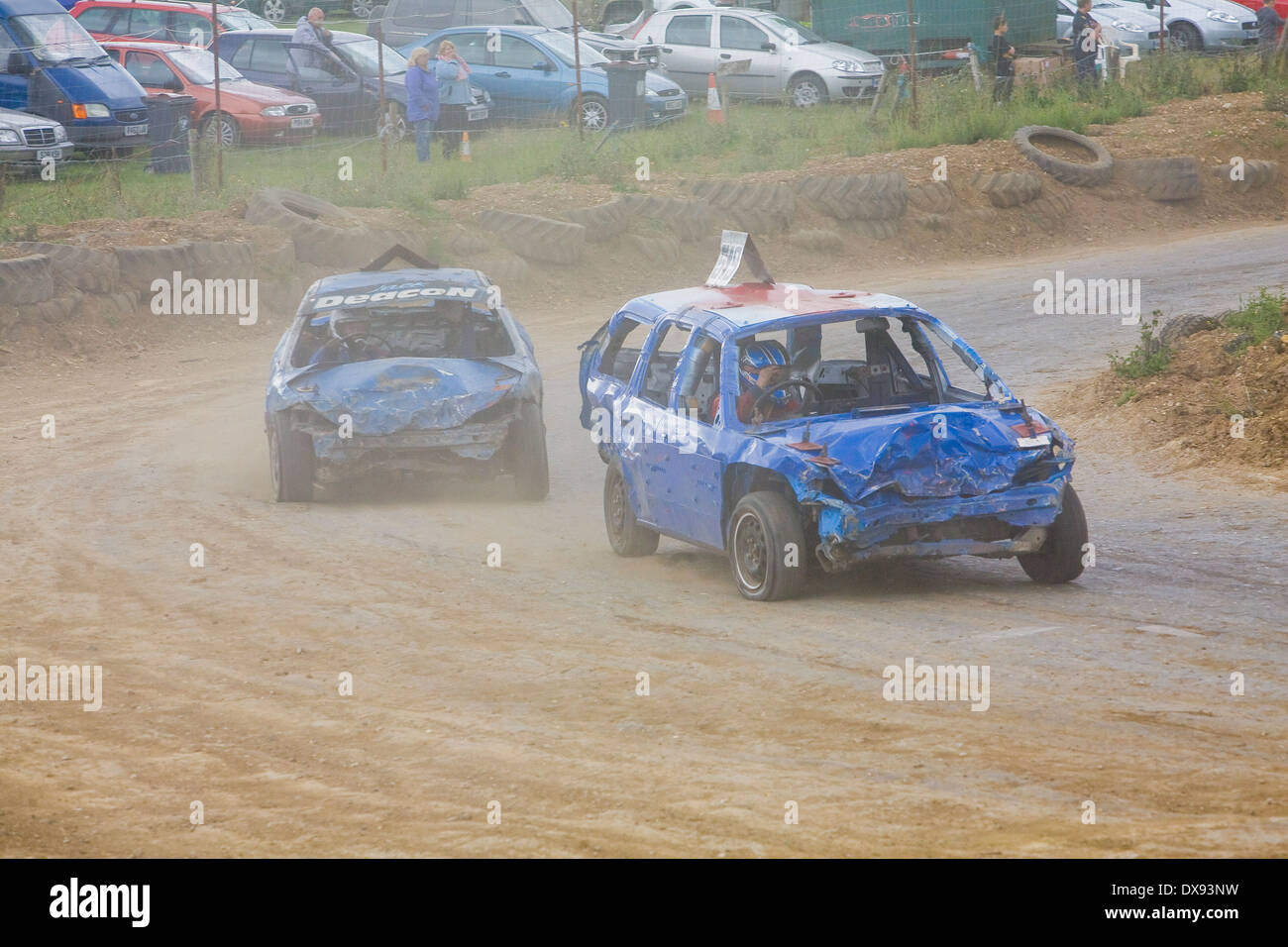 Stansted Raceway Banger Racing Stock Photo - Alamy