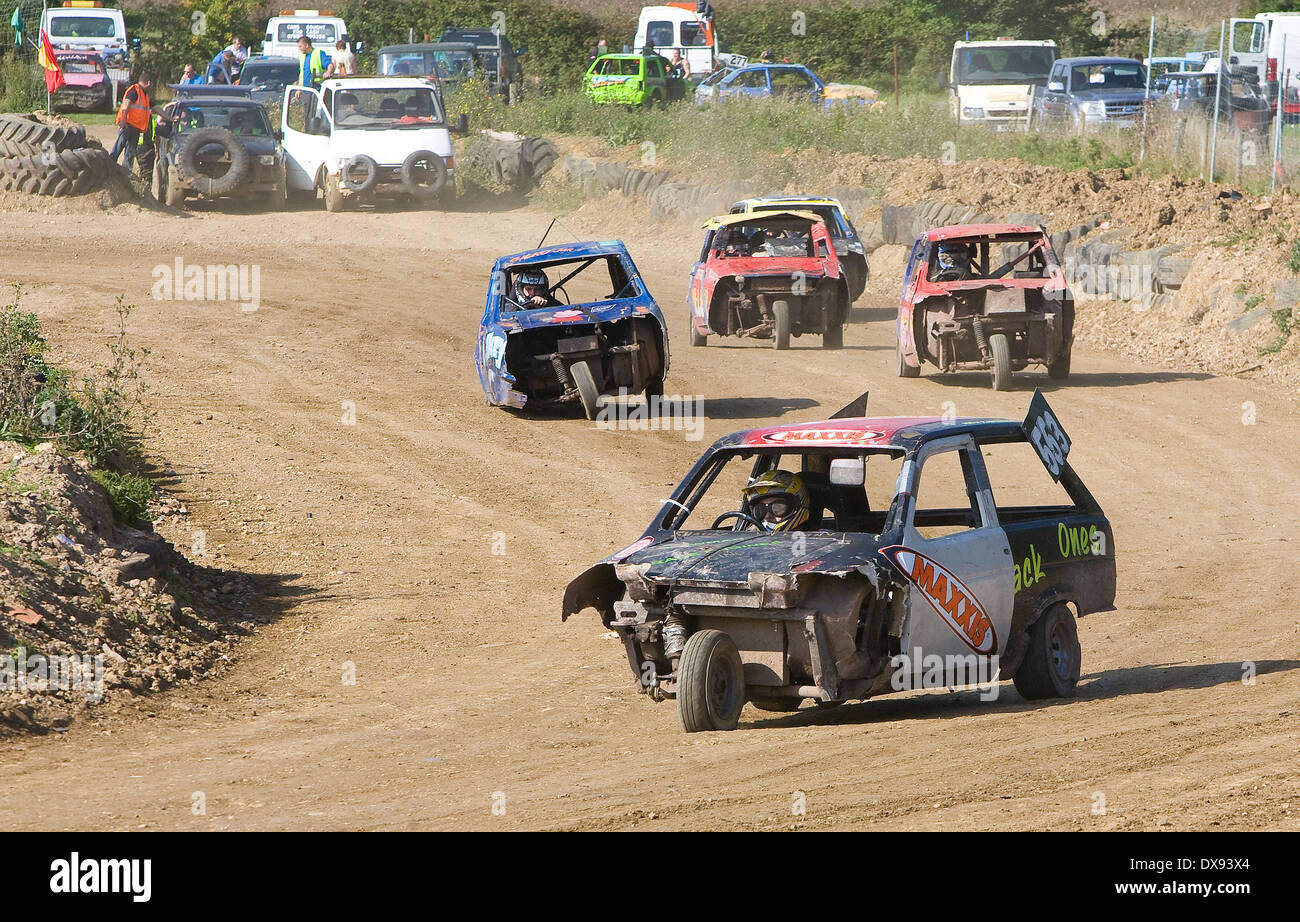 Stansted Raceway Banger Racing Stock Photo - Alamy