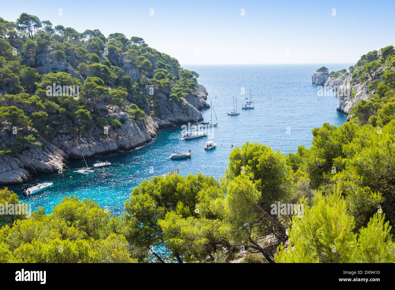 Calanques of Port Pin in Cassis in France Stock Photo - Alamy