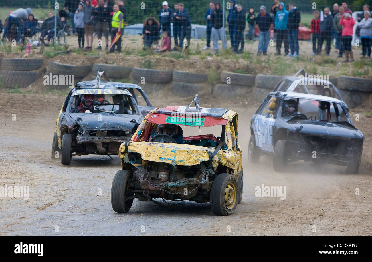 Stansted Raceway Banger Racing Stock Photo - Alamy