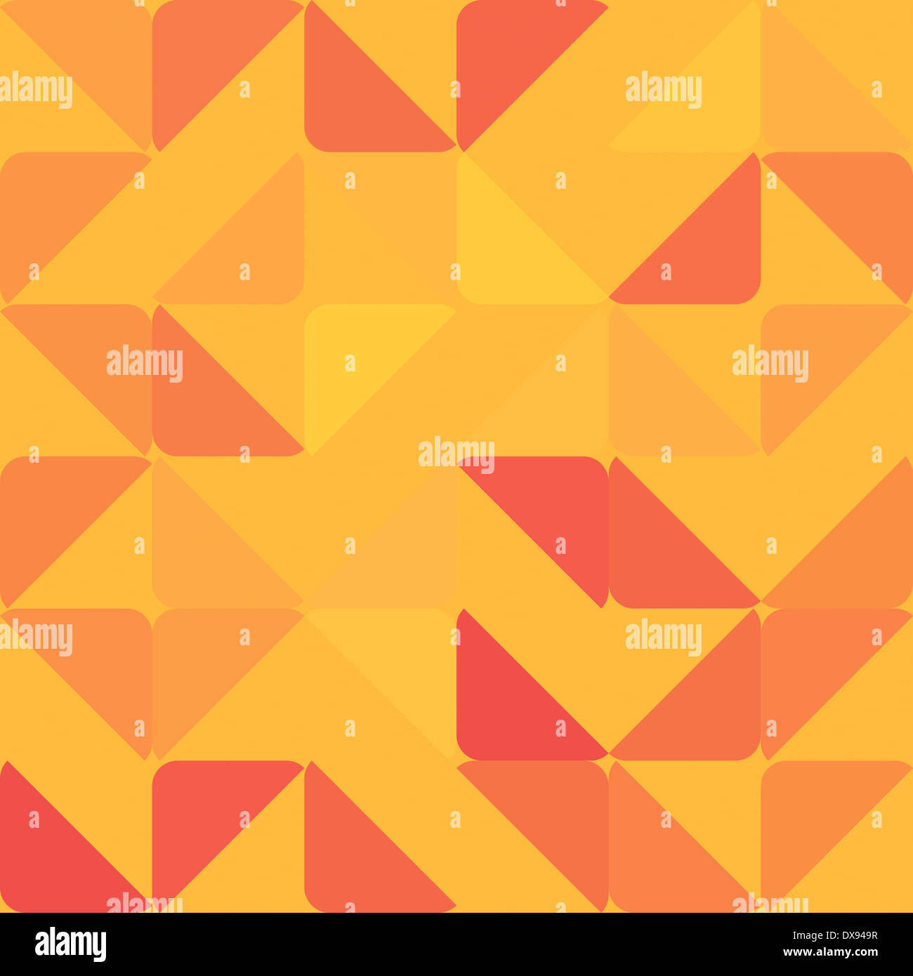 seamless pattern, geometric design, red, yellow and orange vector ...