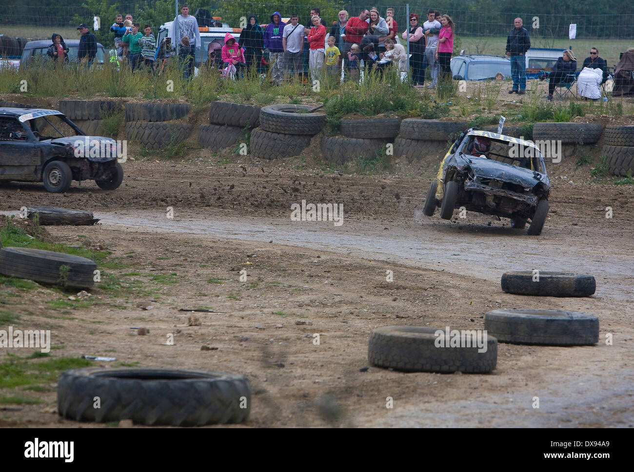 Stansted Raceway Banger Racing Stock Photo - Alamy