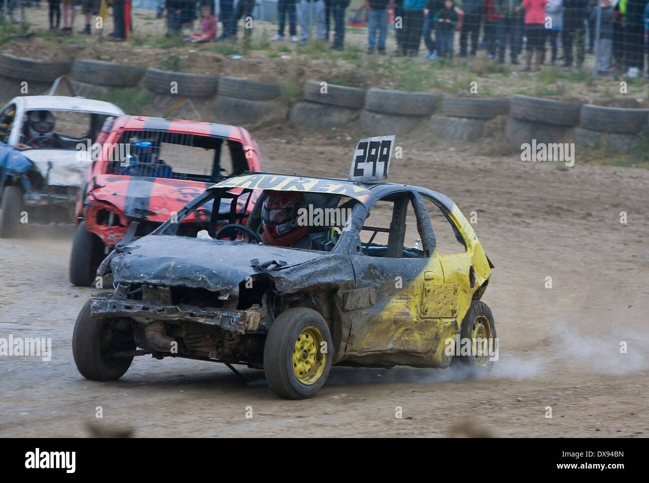 Stansted Raceway Banger Racing Stock Photo - Alamy