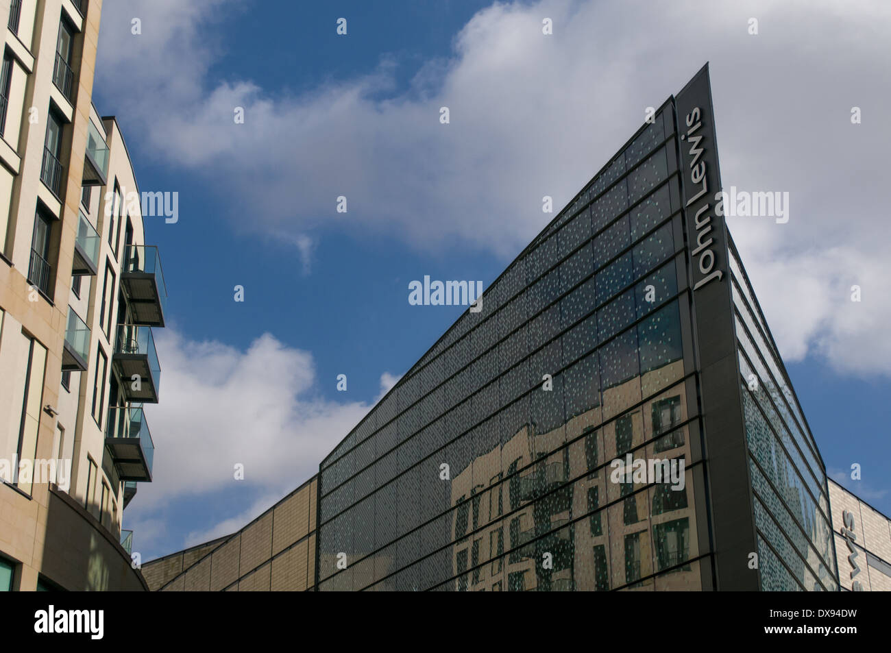 John Lewis building in Cardiff city Center The Alliance sculpture by ...