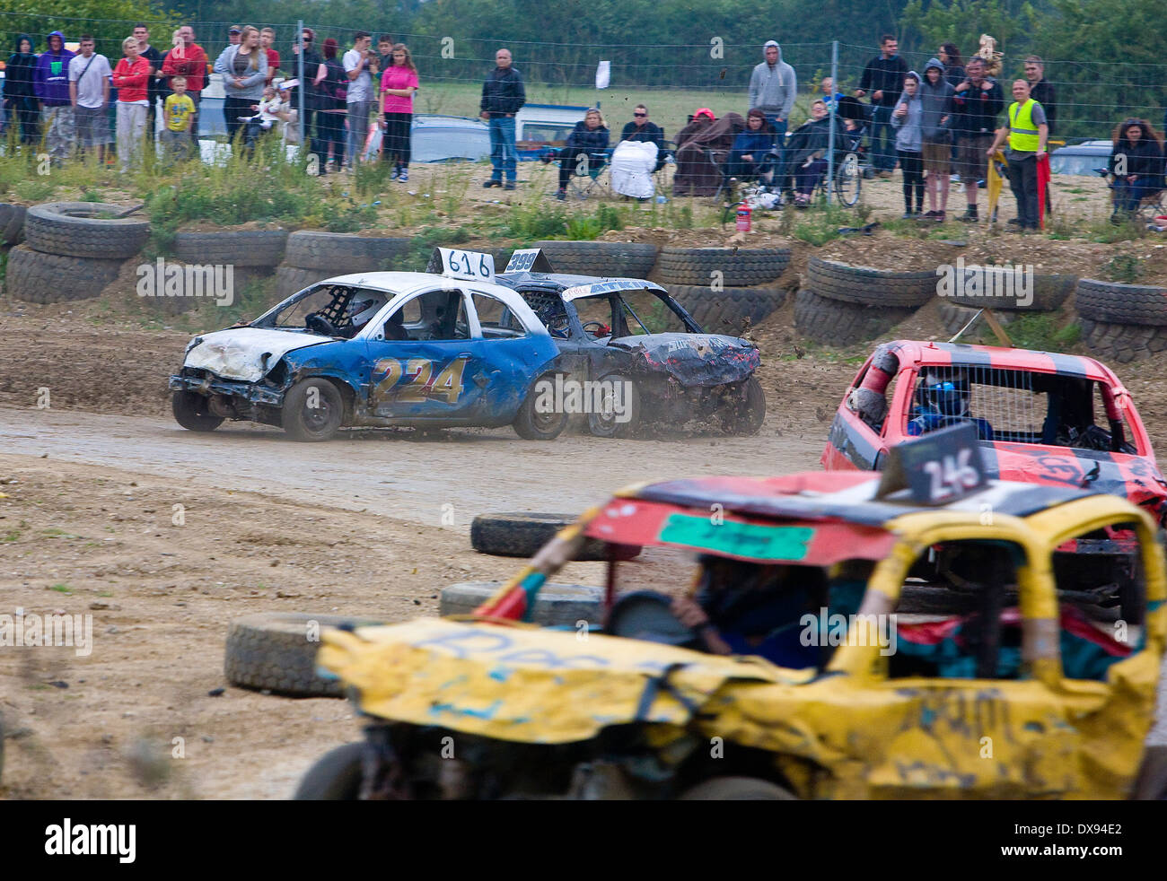Stansted Raceway Banger Racing Stock Photo - Alamy