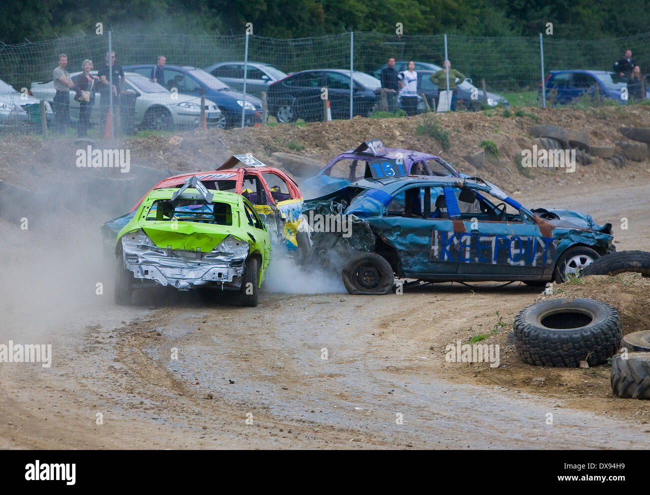 Stansted Raceway Banger Racing Stock Photo - Alamy