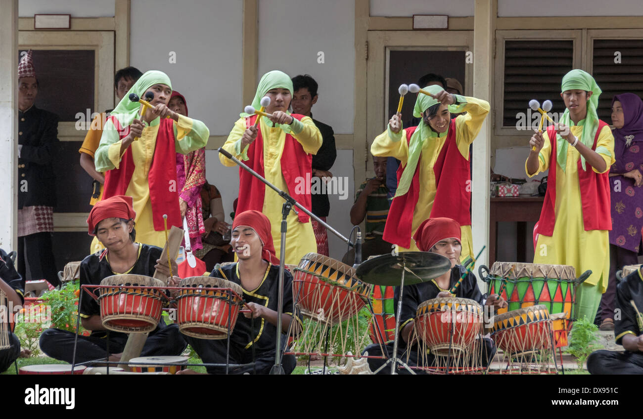 Dummer band, Sukarno house, Bengkulu, Southwest Sumatra, Indonesia ...