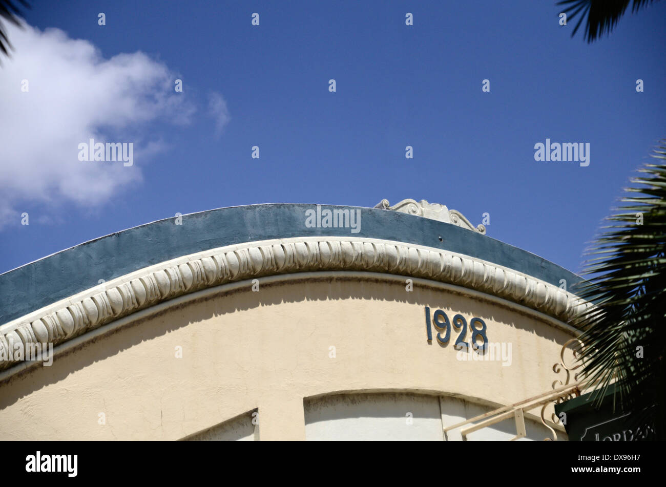 Building facade with date.1928 Stock Photo - Alamy