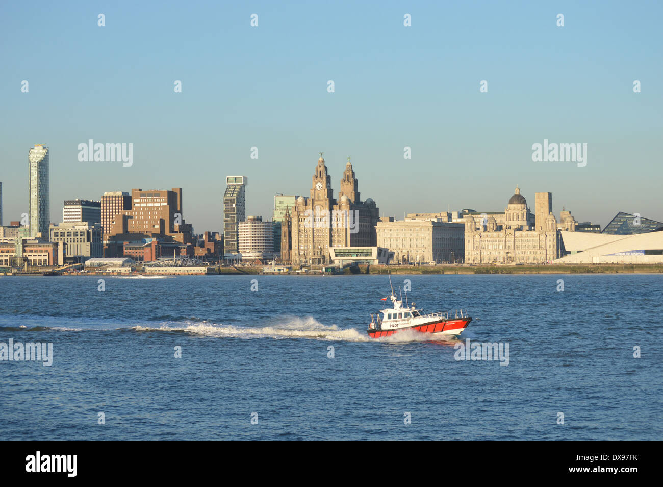 Liverpool Pilot Boat On The Liverpool Waterfront Stock Photo - Alamy