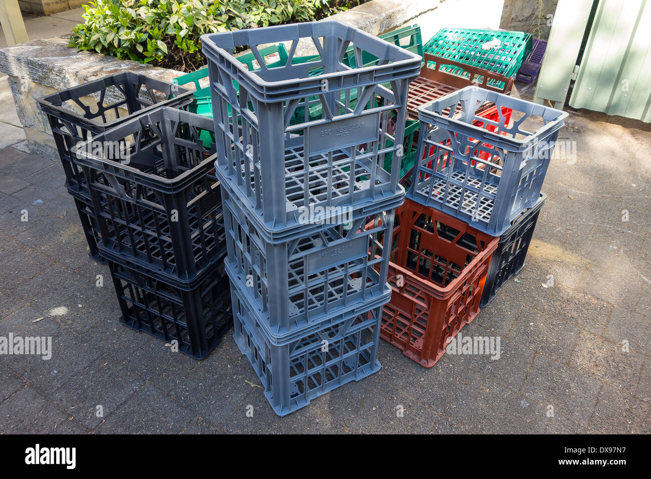 Milk crates hi-res stock photography and images - Alamy