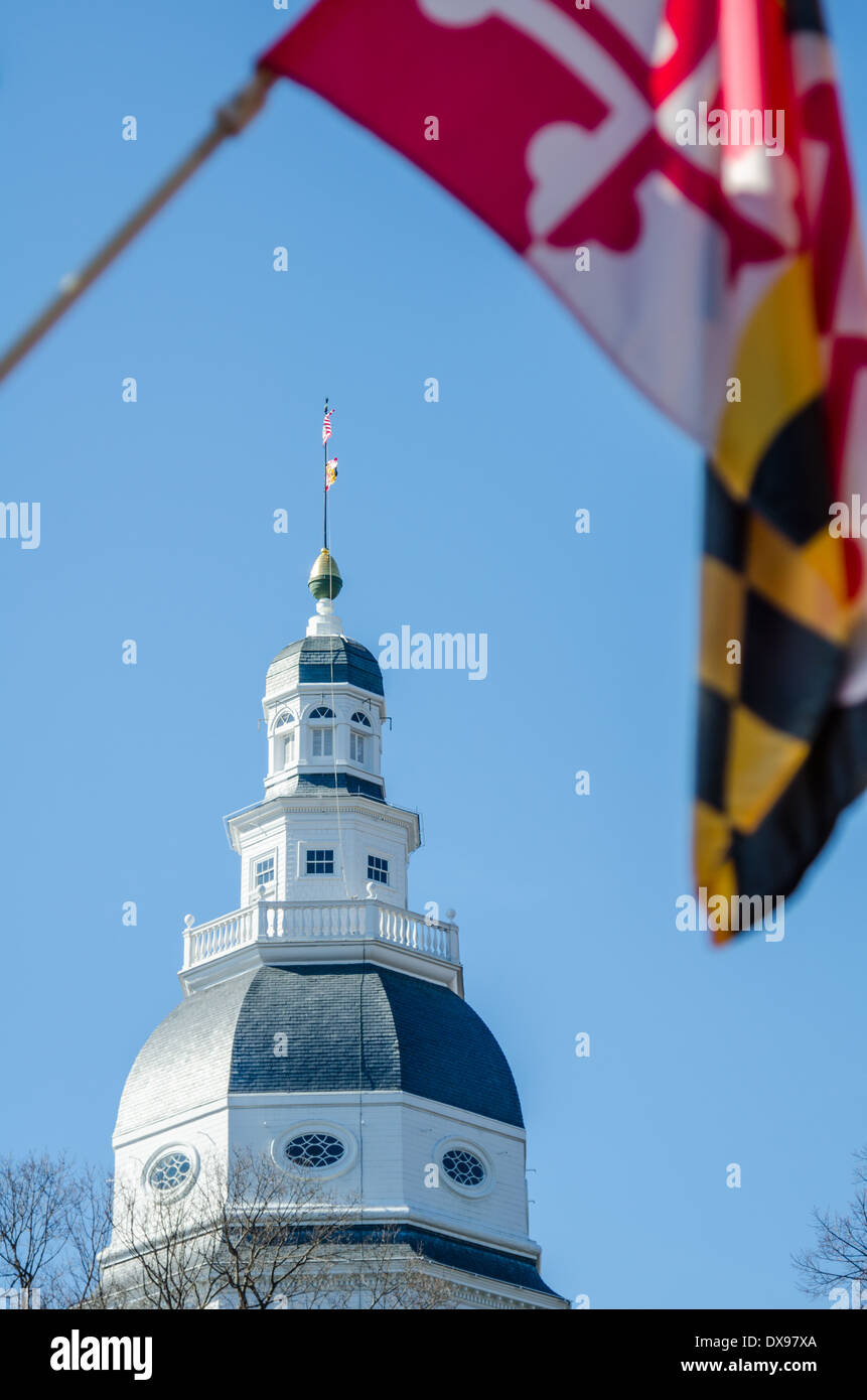 The Maryland State House in Annapolis, MD Stock Photo - Alamy
