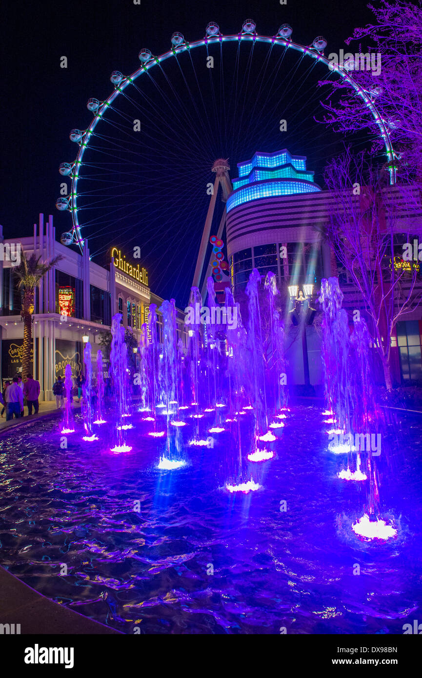 High Roller Observation Wheel Vegas High Resolution Stock Photography ...