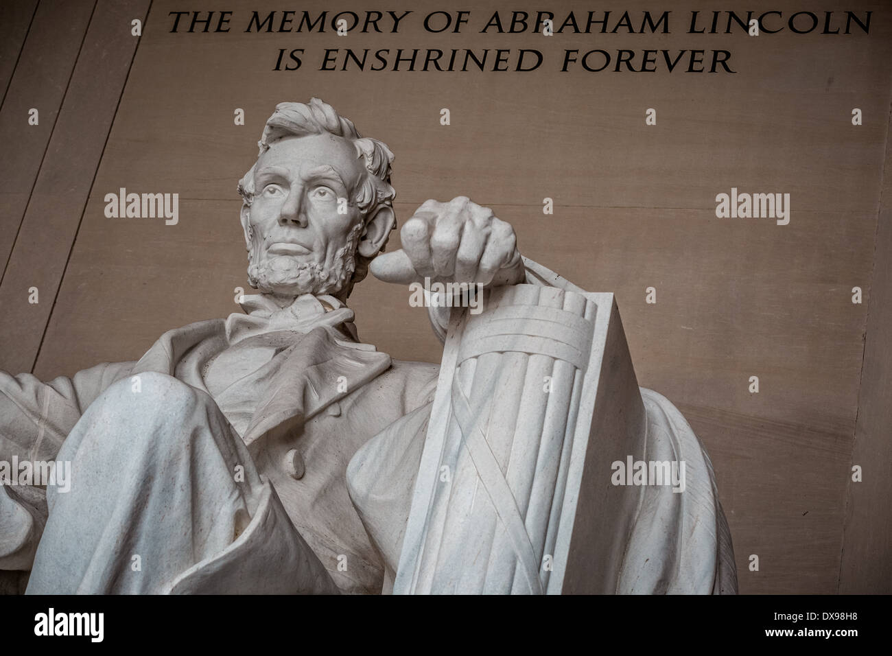 Statue face abraham lincoln hi-res stock photography and images - Alamy