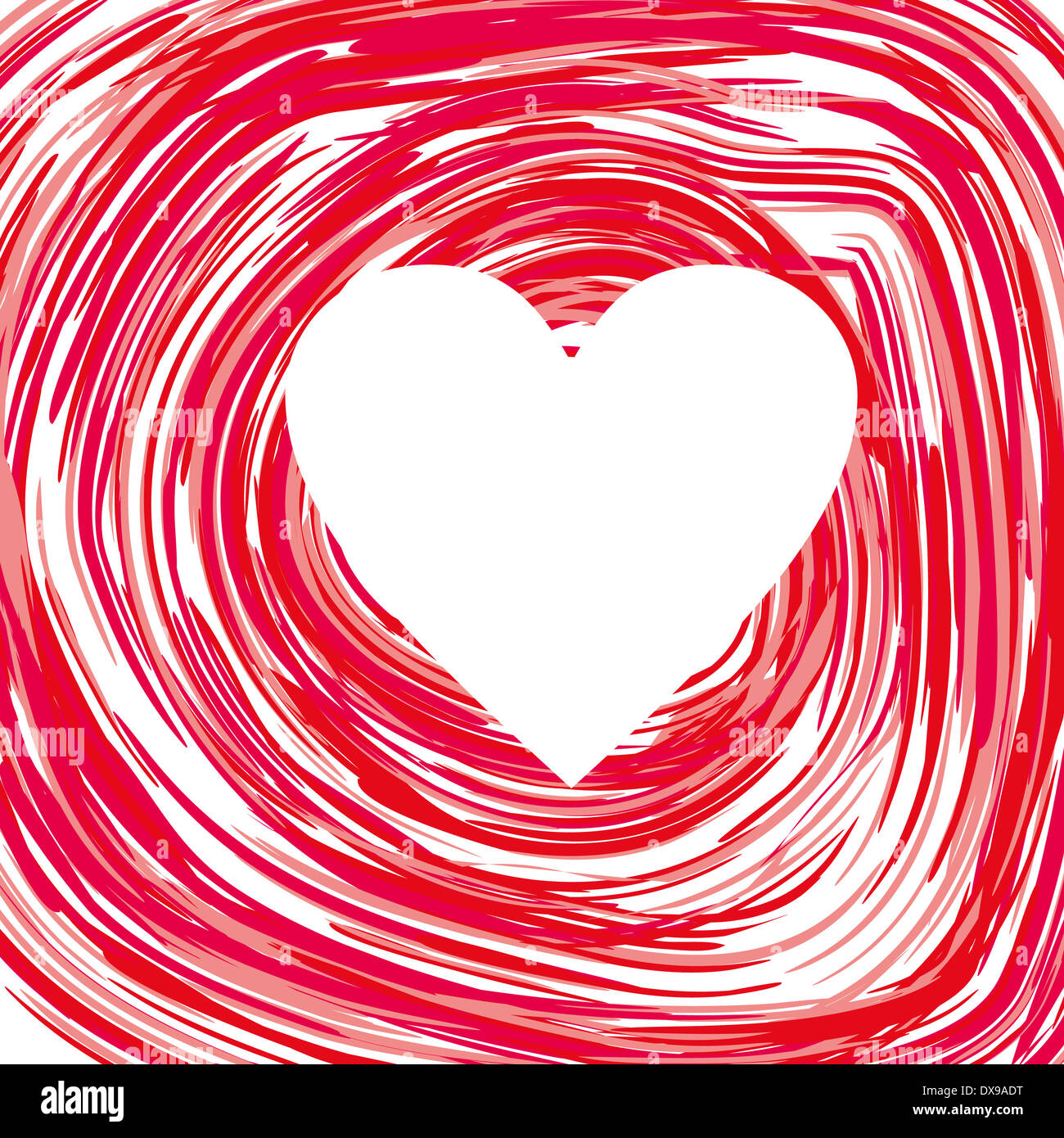background with white heart and red circles, vector Stock Photo - Alamy