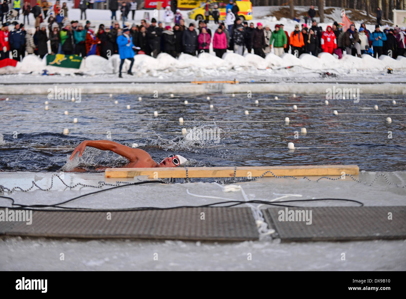 Rovaniemi finland ice swimming hi-res stock photography and images - Alamy