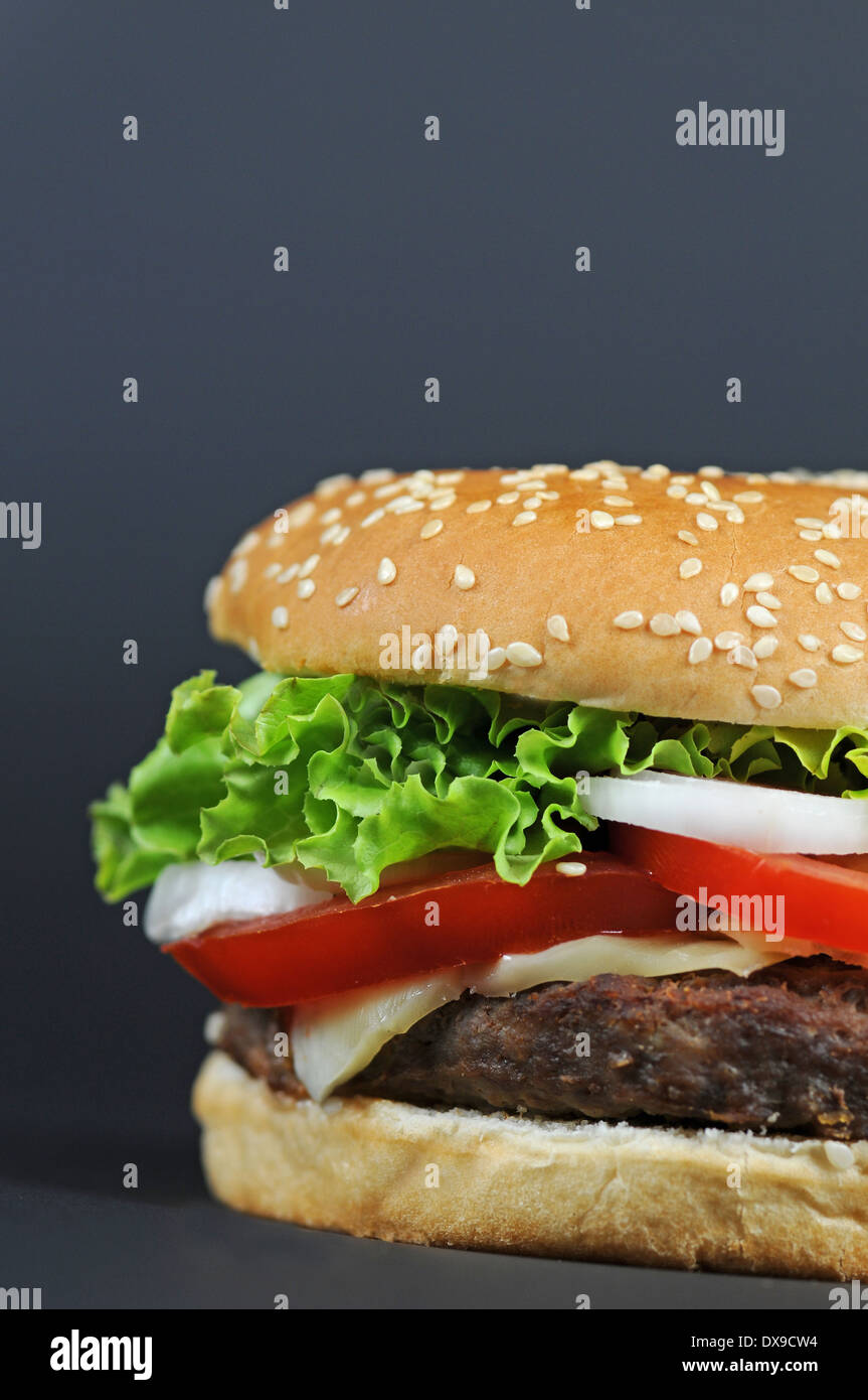 hamburger , cheeseburgger Stock Photo - Alamy
