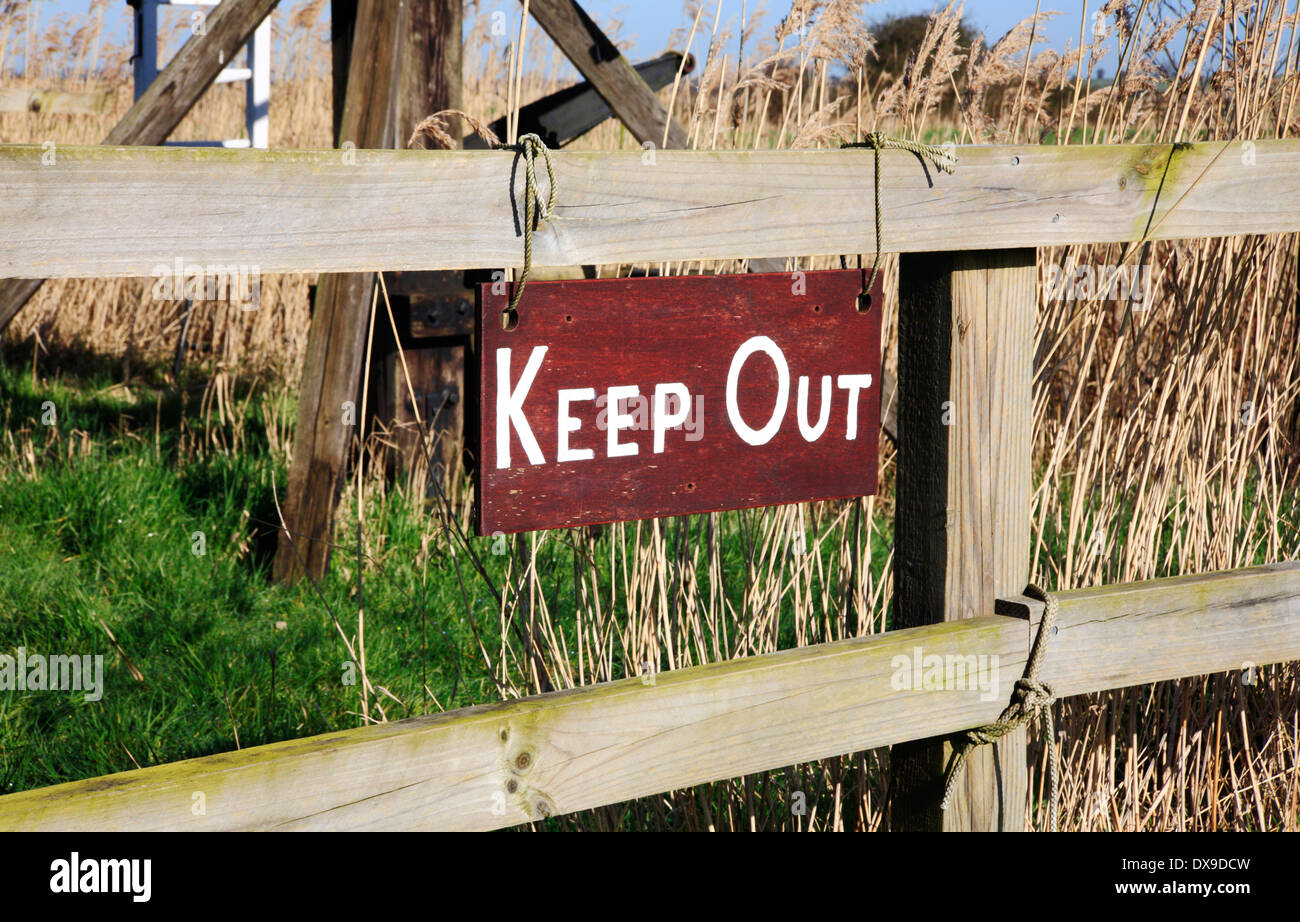 Sign hanging of fence hi-res stock photography and images - Alamy