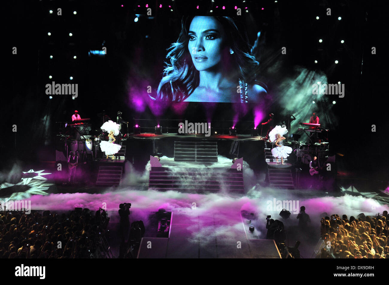 Jennifer Lopez performing live in Moscow Moscow, Russia - 10.11.12 ...