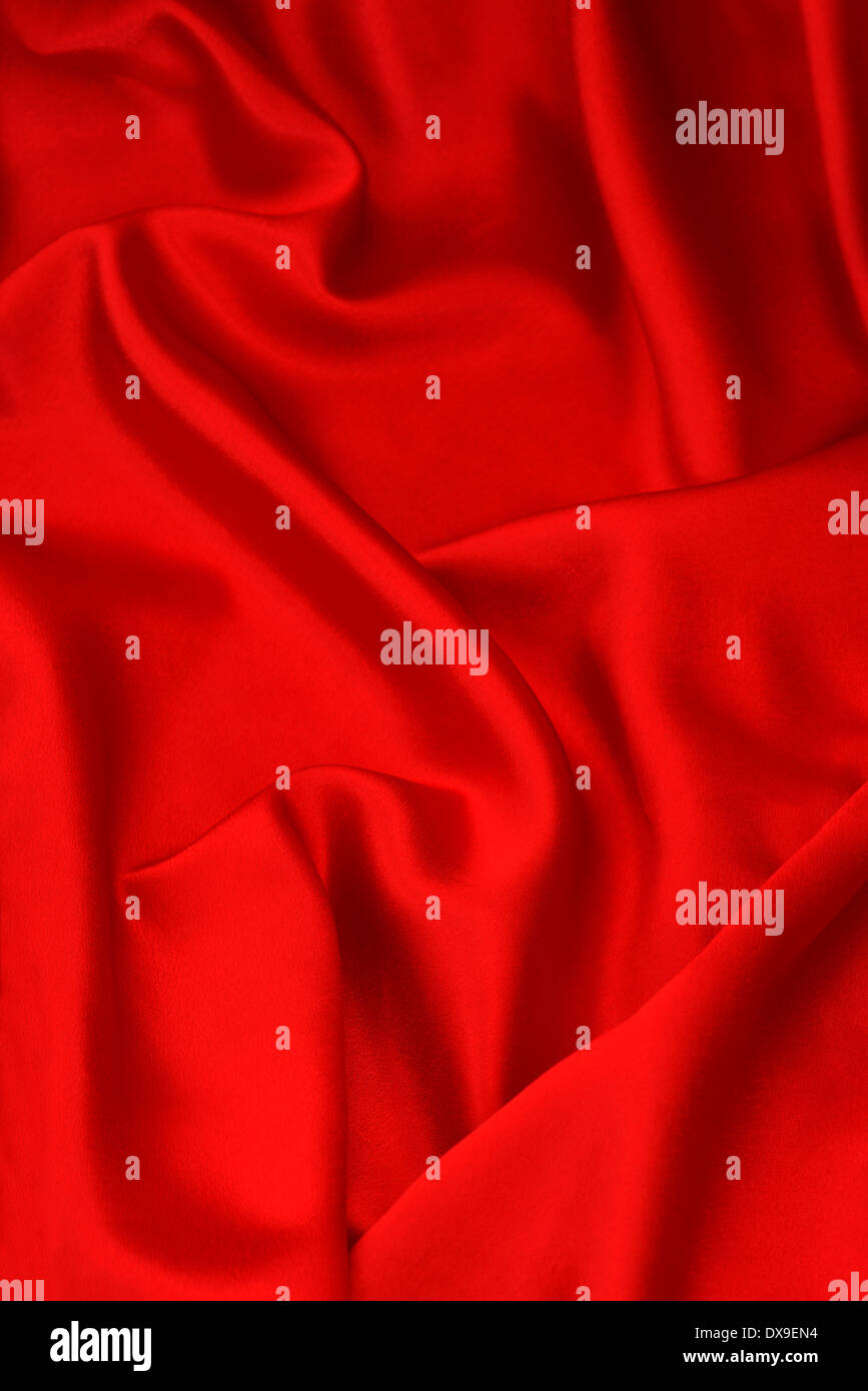 shiny red satin fabric background. silk backdrop Stock Photo - Alamy