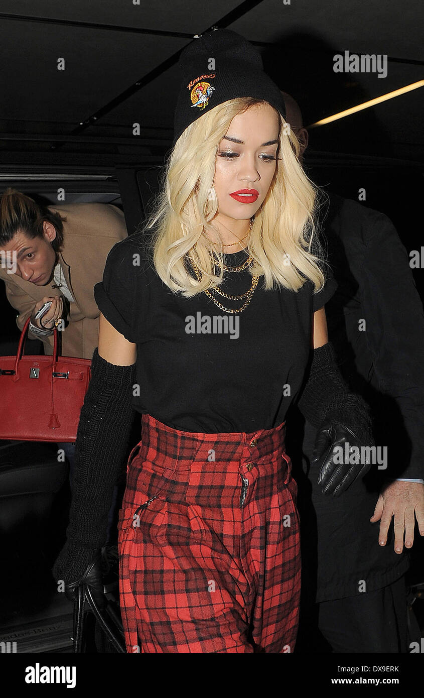 Rita Ora arriving at a private residence. London, England - 14.11.12 ...