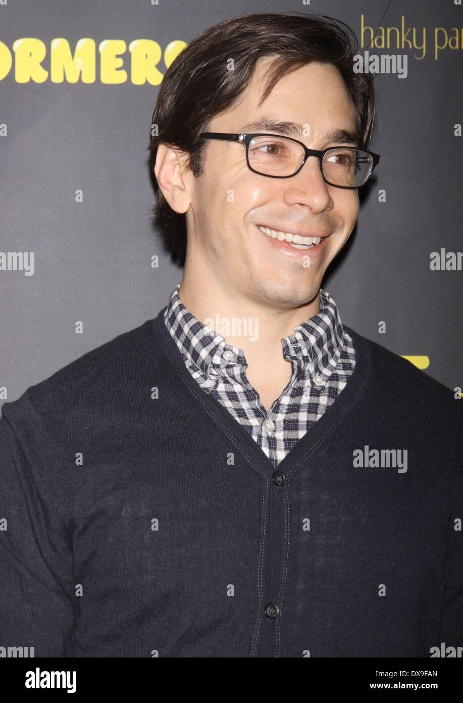 Justin Long attends the premiere of 'The Performers' at the Longacre ...
