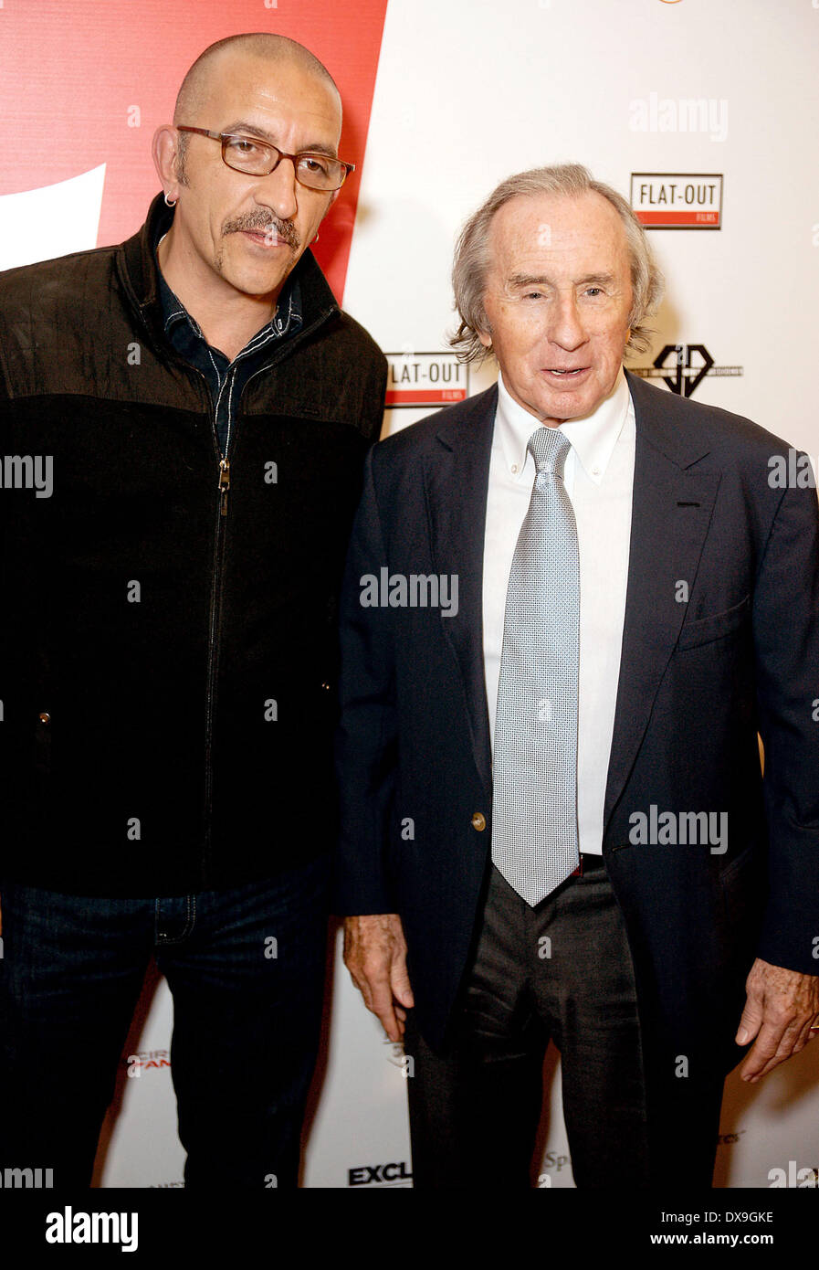 Paul Crowder Director of "1" and Sir Jackie Stewart, arriving at the ...