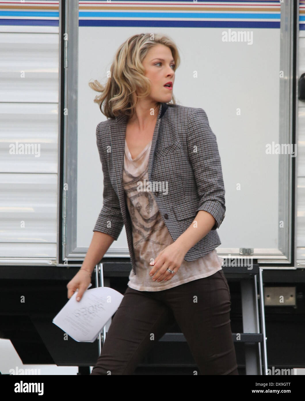 Ali Larter on the set of 'You're Not You' filmed in Los Angeles ...