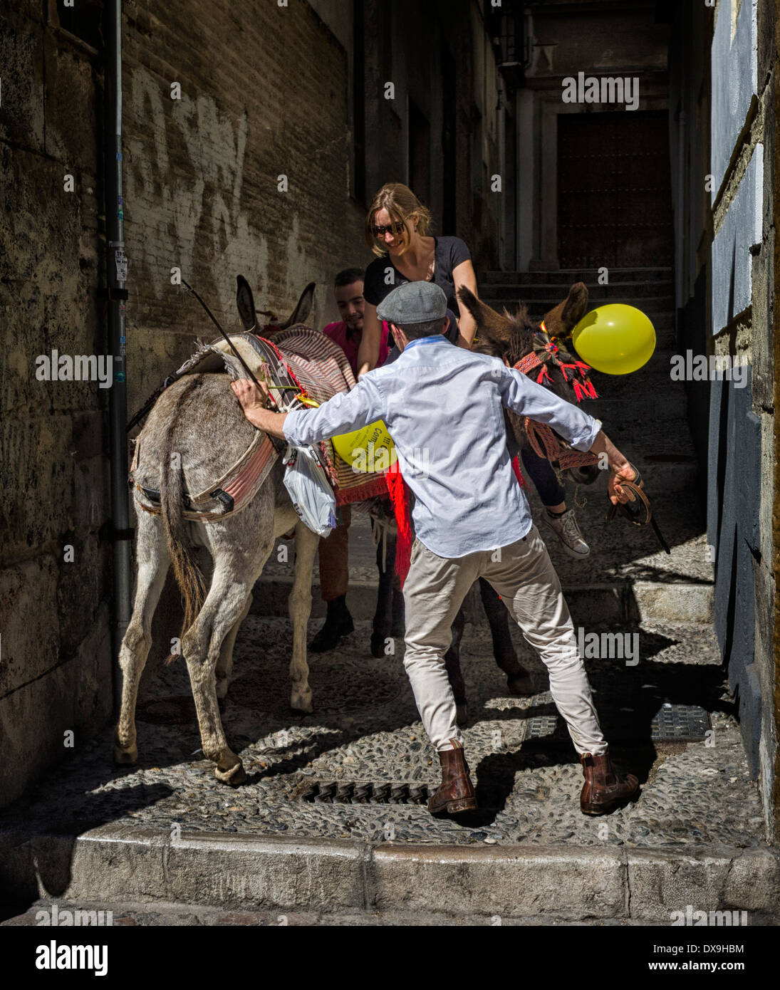 Street scene from Granada Spain Stock Photo - Alamy
