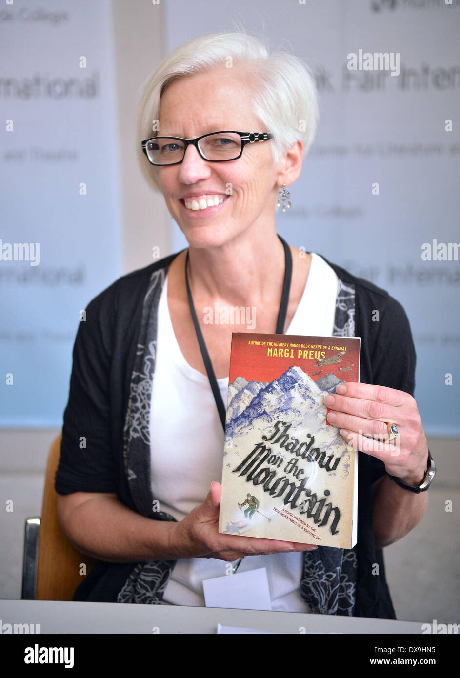 Author Margi Preus attend the signing of Shadow on the Mountain' at the ...