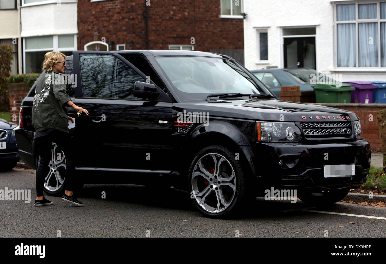 Alex Gerrard aka Alex Curran leaving the hairdressers in her husband's ...