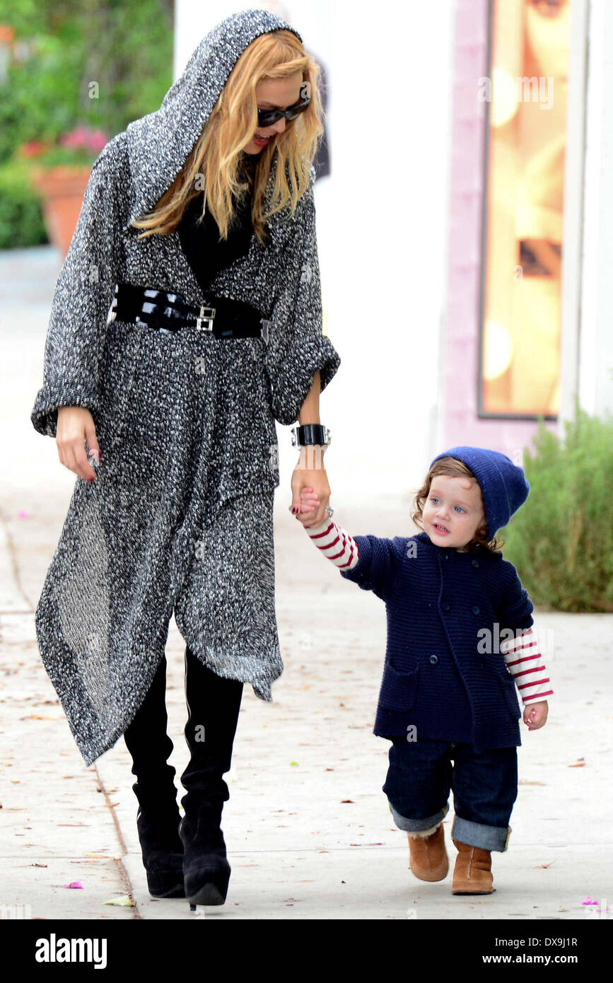 Rachel Zoe shops with her son Skyler in Beverly Hills Los Angeles ...