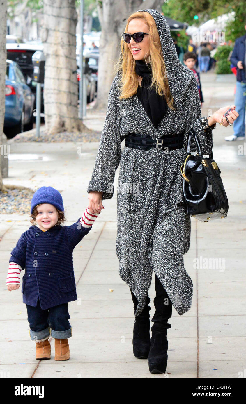 Rachel Zoe shops with her son Skyler in Beverly Hills Los Angeles ...