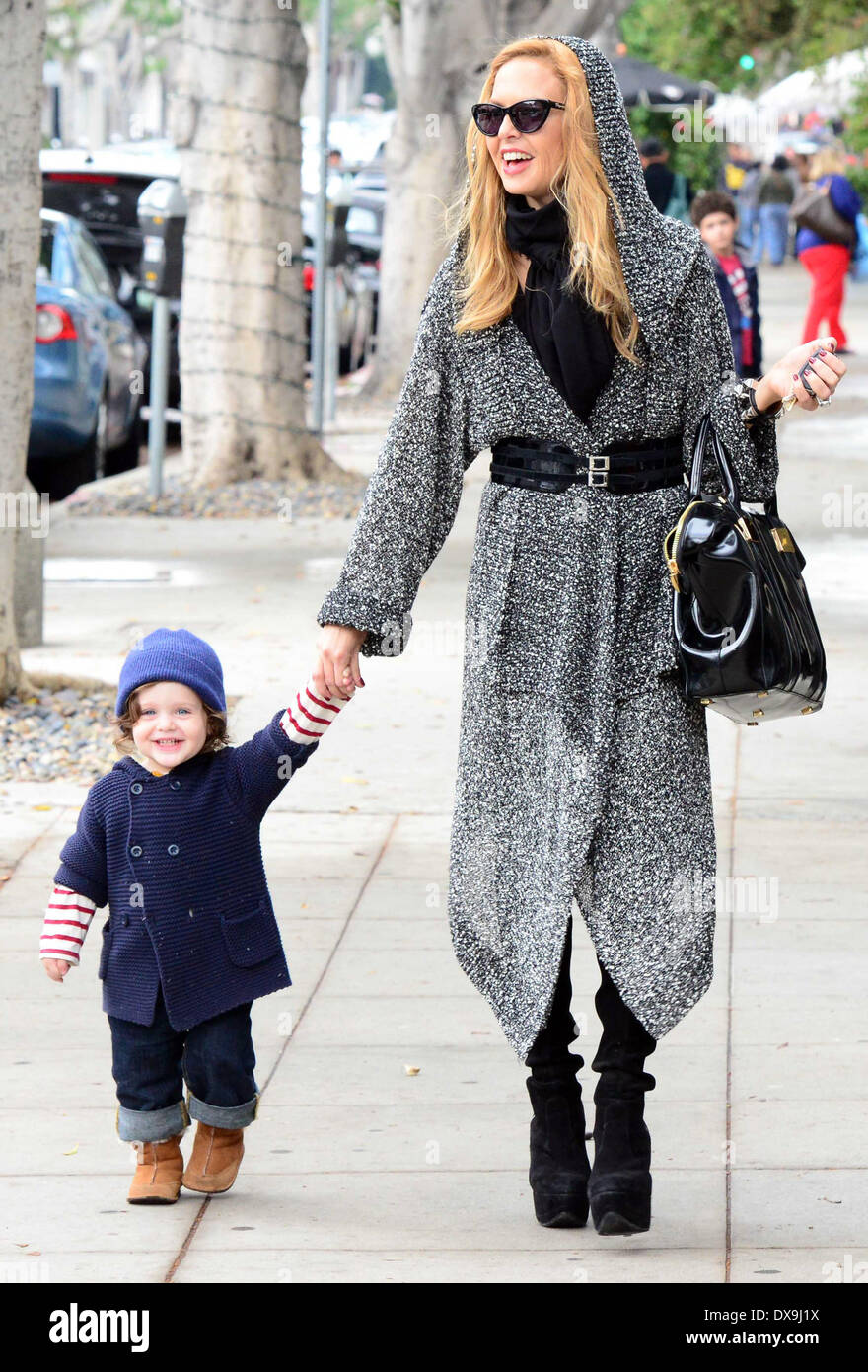 Rachel Zoe shops with her son Skyler in Beverly Hills Los Angeles ...