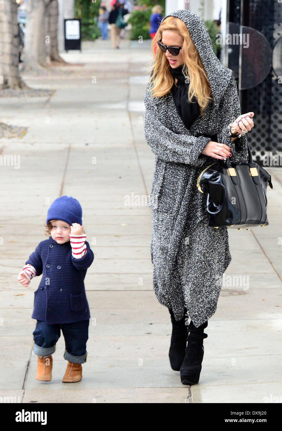 Rachel Zoe shops with her son Skyler in Beverly Hills Los Angeles ...