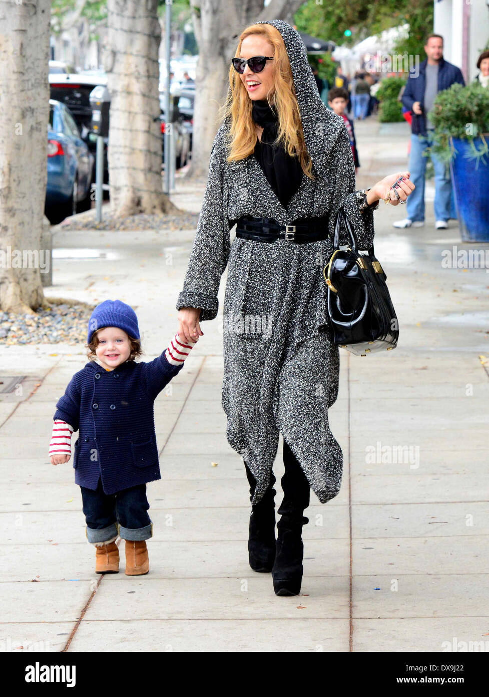 Rachel Zoe shops with her son Skyler in Beverly Hills Los Angeles ...