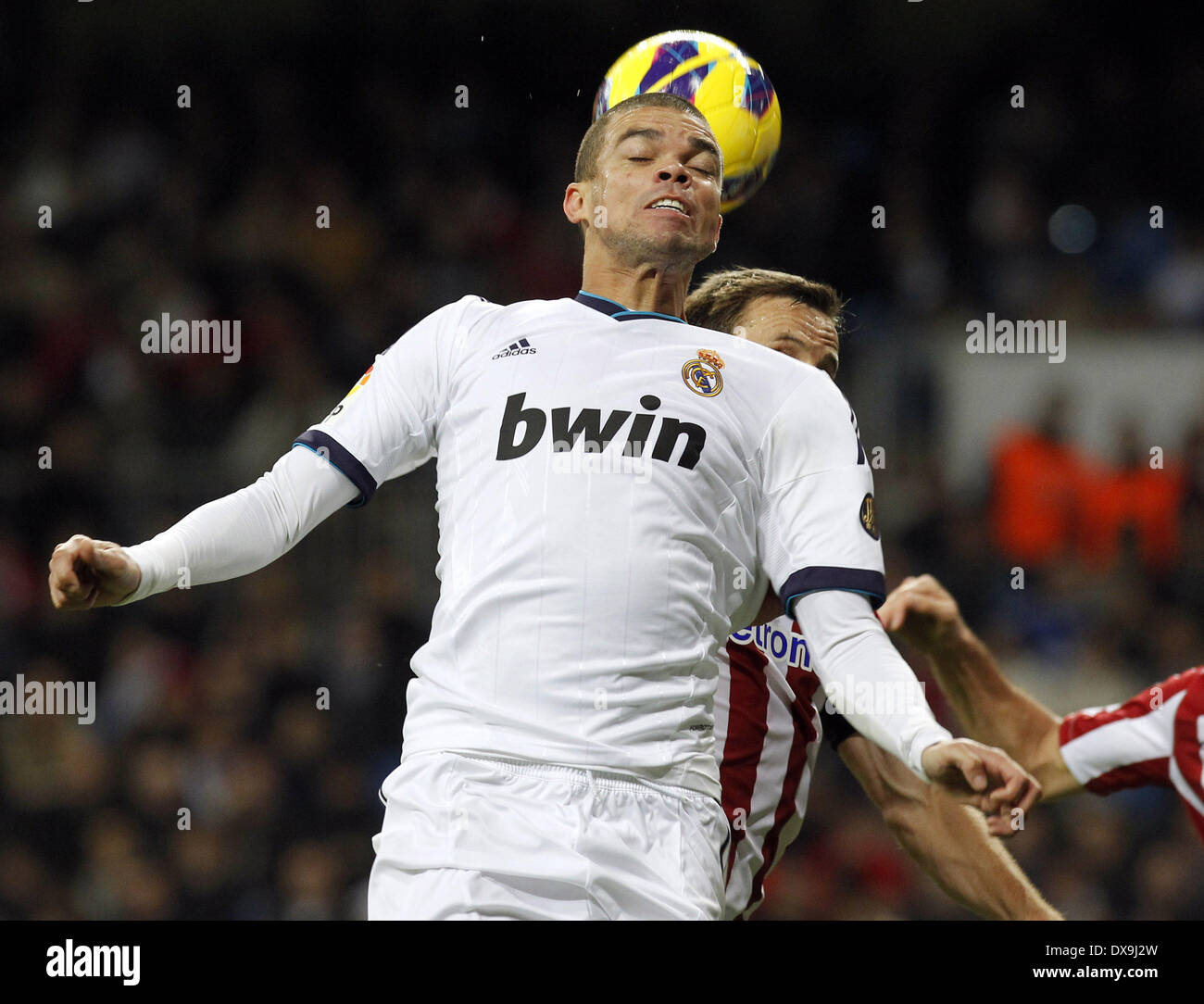 Pepe Real Madrid vs. Athletic Bilbao at the Santiago Bernabeu Stadium ...